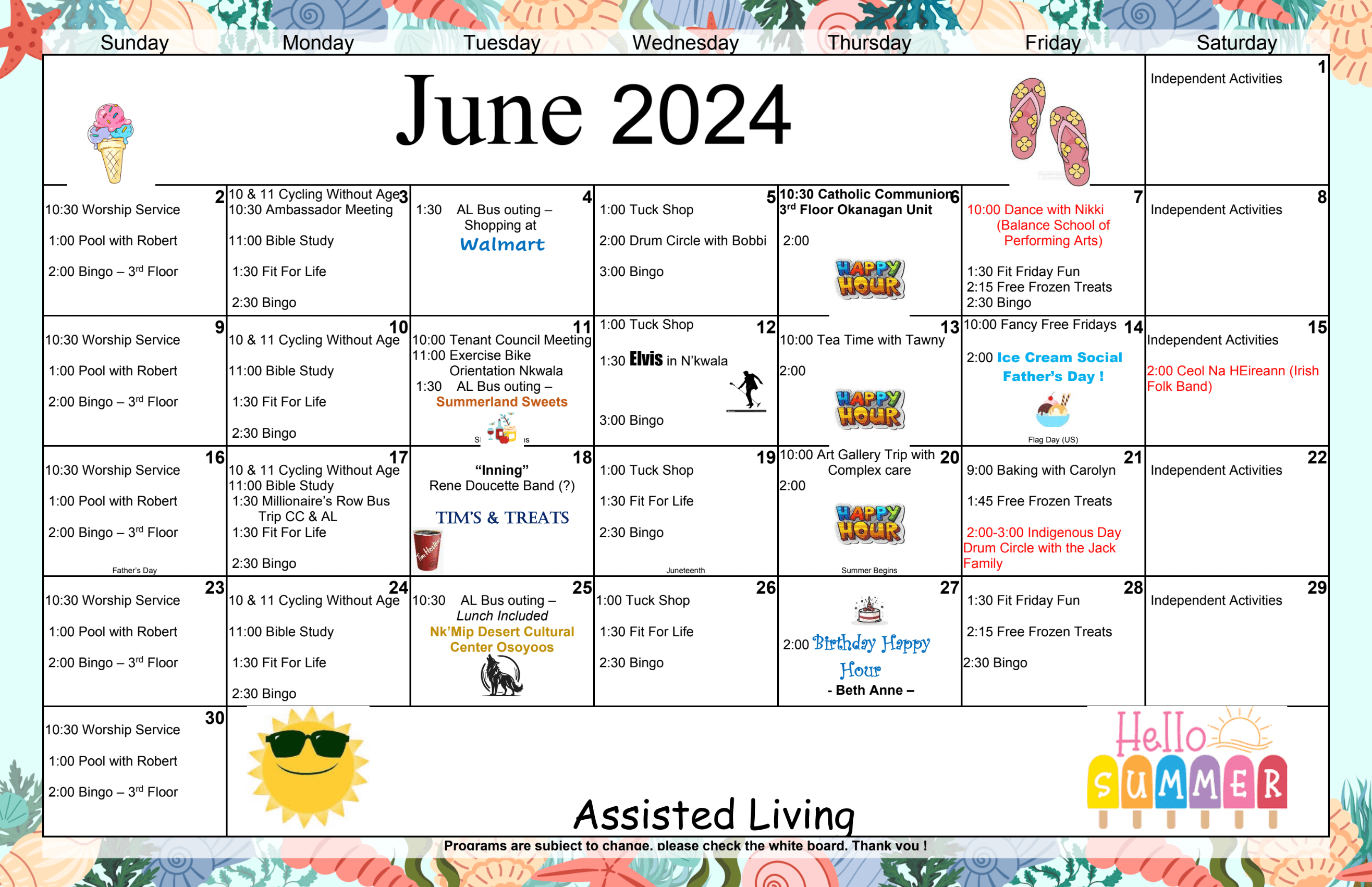 Residence Events | The Hamlets at Penticton